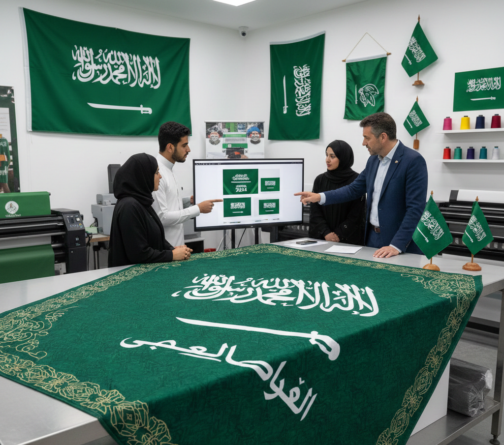 Custom KSA Flag – Custom Fabric Flag Design Services – Inknfabrics