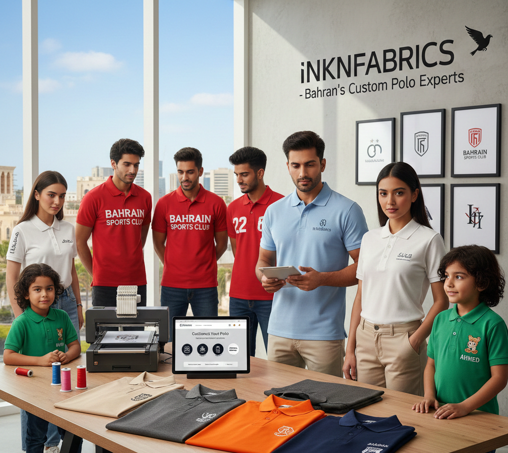 Custom Polo Shirts in Bahrain | InkNfabrics – Inknfabrics